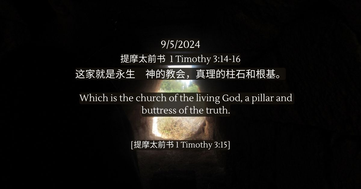 提摩太前书 1 Timothy 3:14-16 - FMC