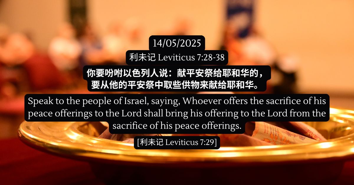 Leviticus 7:28-38 - FMC